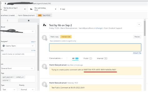 Unable To Create A Public Comment In A Zendesk Ticket With Specified Author Id Zendesk Help