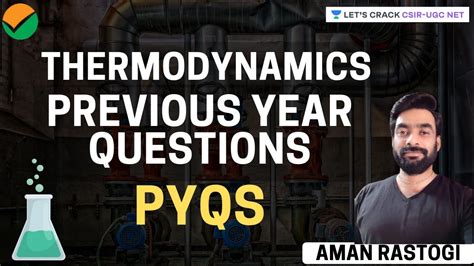 Thermodynamics PYQs Chemical Sciences CSIR UGC NET YouTube