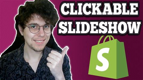How To Make Slideshow Clickable Shopify Dawn Theme Youtube