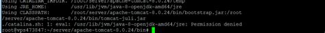Tomcat Server Shutdownsh No Permission Stack Overflow