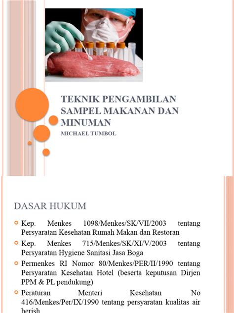 Teknik Pengambilan Sampel Makanan Dan Minuman Pdf