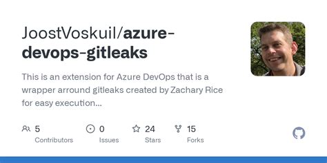 Github Joostvoskuilazure Devops Gitleaks This Is An Extension For