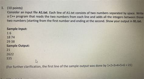 solved consider an input file a1 txt each line of a1 txt