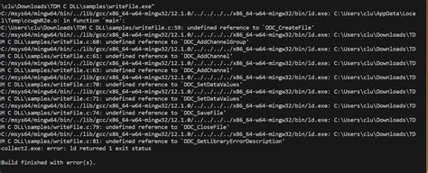 Solved Tdm C Dll Undefined References Ni Community