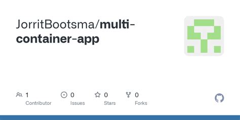 github jorritbootsma multi container app