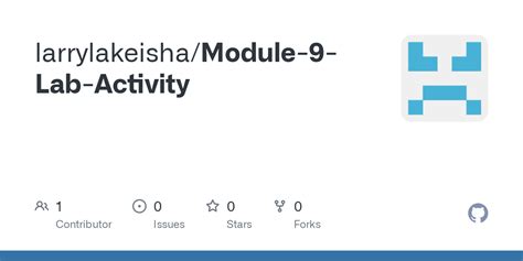 Github Larrylakeishamodule 9 Lab Activity