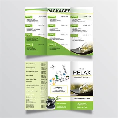 Massage Brochure Design Infinita Graphics And Web