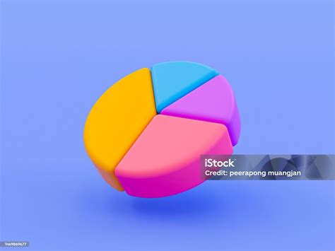3d Minimal Pie Chart Data Analysis Icon Pie Graph Icon 3d Illustration