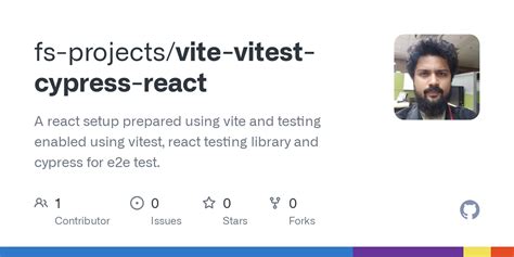 github fs projects vite vitest cypress react a react setup prepared