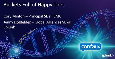 Splunk Conf 2016 Buckets Full Of Happy Tiers Big Data Beard