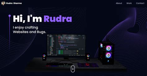 Github Rudra016portfolio Website My Website Integrates Cutting Edge