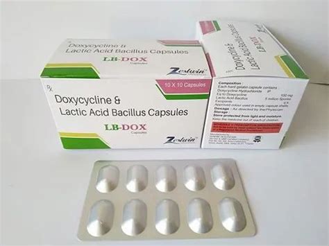 LB DOX Doxycycline Lactic Acid Bacillus Mg Capsules Box Capsules At Box