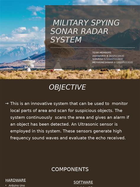 Advanced Military Spying Sonar Radar System Pdf