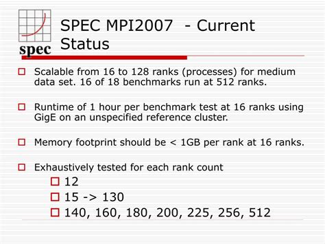 Ppt Spec Mpi2007 Benchmarks For Hpc Systems Powerpoint Presentation