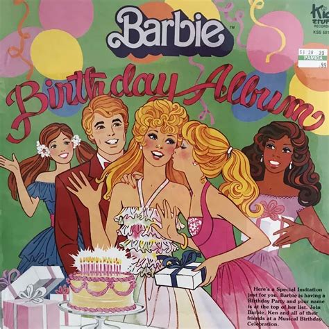 Barbie Birthday Happy Birthday Doll Closet Vinyl Record Album Barbie Accessories Barbie