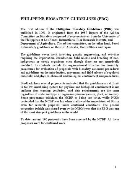 Pdf Philippine Biosafety Guidelines Dokumen Tips