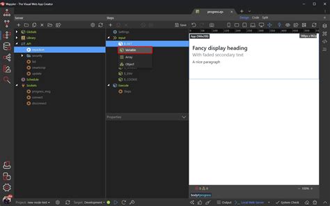Api Action Realtime Progress With Websockets Nodejs Wappler Community