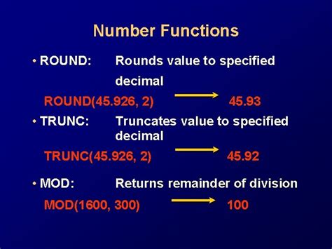 Singlerow Functions Sql Functions Input Function Arg 1