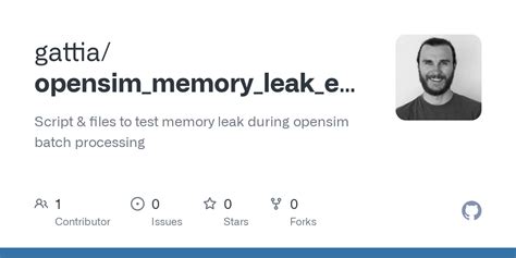 GitHub Gattia Opensim Memory Leak Example Script Files To Test