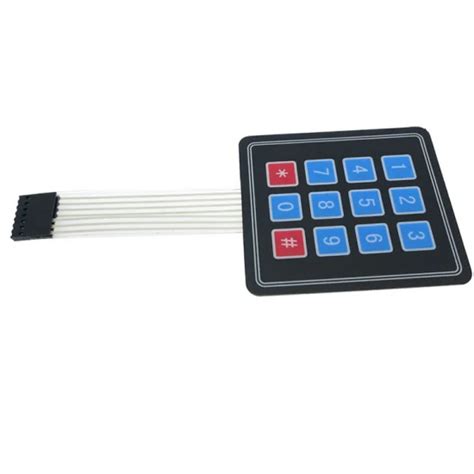 X4 Matrix Keyboard Arduin Array Module 12 Key Membrane Switch Expansion Matrix Keyboard And