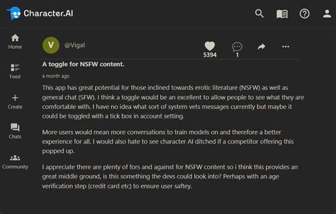 Voting Up The Nsfw Toggle Feature Request Rcharacterainsfw