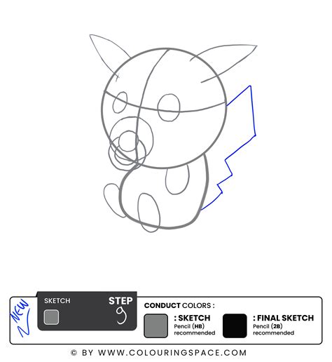 Draw Baby Pikachu Easily Step By Step Tutorial Guide Colouringspace