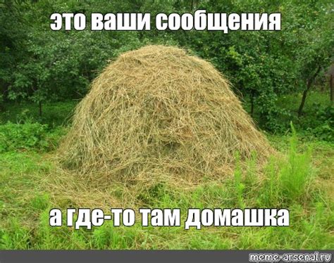 Создать мем стог соломы картинки по теме сено стог сена Картинки Meme