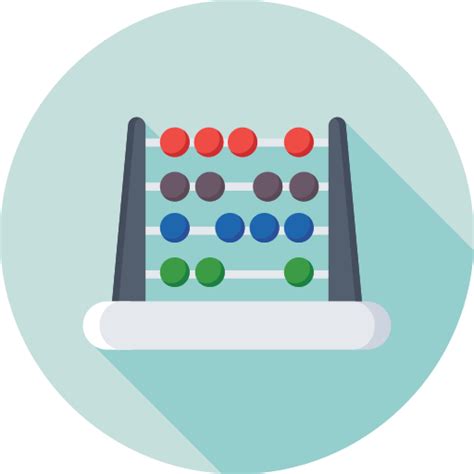 Abacus Beads Frame Calculating Machine Counting Counting Frame Icon