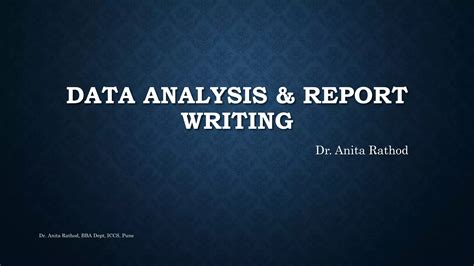 Data Analysis Data Interpretation Research Report Project Report Writing Pptx