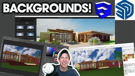 6 Ways To Add Backgrounds To Sketchup Models Youtube