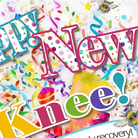 Knee Replacement Get Well Soon Card Happy New Knee