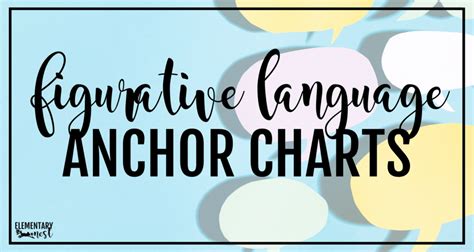 Similes And Metaphors Anchor Chart