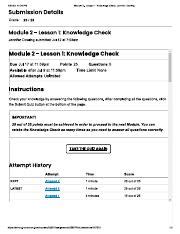 Module Lesson Knowledge Check Pdf Course Hero
