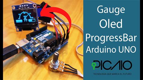 Como Crear Gauge Progress Bar Oled Arduino Uno Youtube
