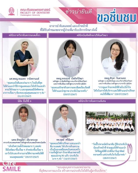 ข่าวสาร คณะทันตแพทยศาสตร์ จุฬาลงกรณ์มหาวิทยาลัย