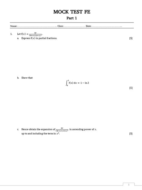 Mock Test Part 1 Pdf Mathematical Relations Discrete Mathematics