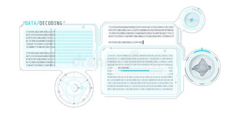Interface For Decoding Satellite Data About An Object Stock Image