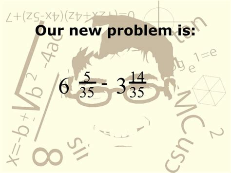 Subtract Mixed Numbers PPT