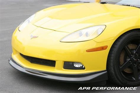 2005 2013 Chevy Corvette C6 Apr Performance Carbon Fiber Front Air Dam Bumper Li