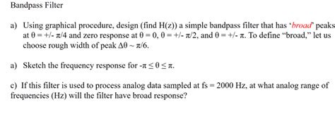 Solved A Using Graphical Procedure Design Find H Z A