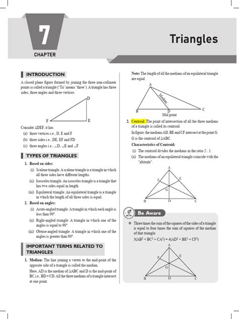 7 Triangles Pdf Triangle Elementary Geometry