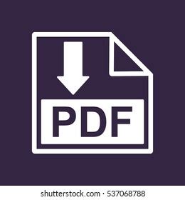 Vector Red Icon Pdf File Format Stock Vector Royalty Free Shutterstock