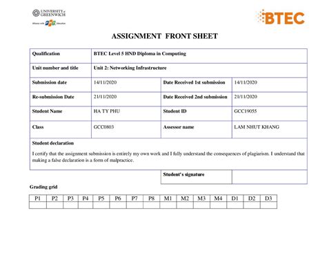 Btec Level 5 Hnd Diploma In Computing Docsity