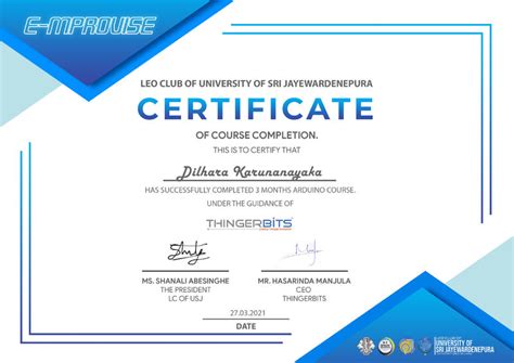 Dilhara Karunanayaka On Linkedin Successfullycompleted Arduino Leoclubusj Thingerbits