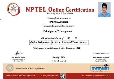 Sabari Vasan K R On Linkedin Learning Management Nptel