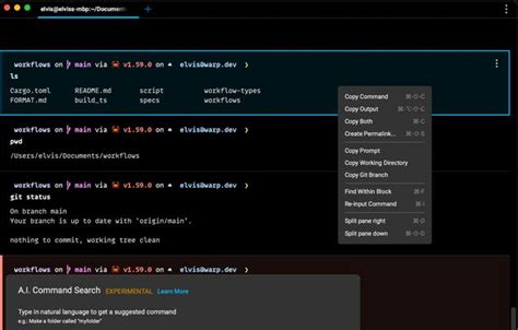 warp terminal warp is a blazingly fast rust based terminal that makes