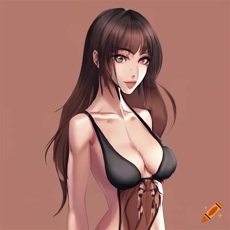 Create A Female Character Where She Has Brown Skin Dark Brown Hair Has Scars On Her Body