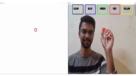 Virtualaircanvas Computervision Techinnovation Opencv Mediapipe Siddhant Gavand