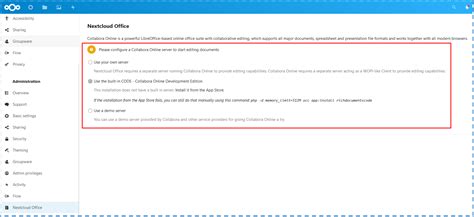 Using Collabora Online On Serverstadium Nextclouds Vm