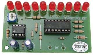 Skema Rangkaian Lampu Running LED Animasi Sederhana Foxify